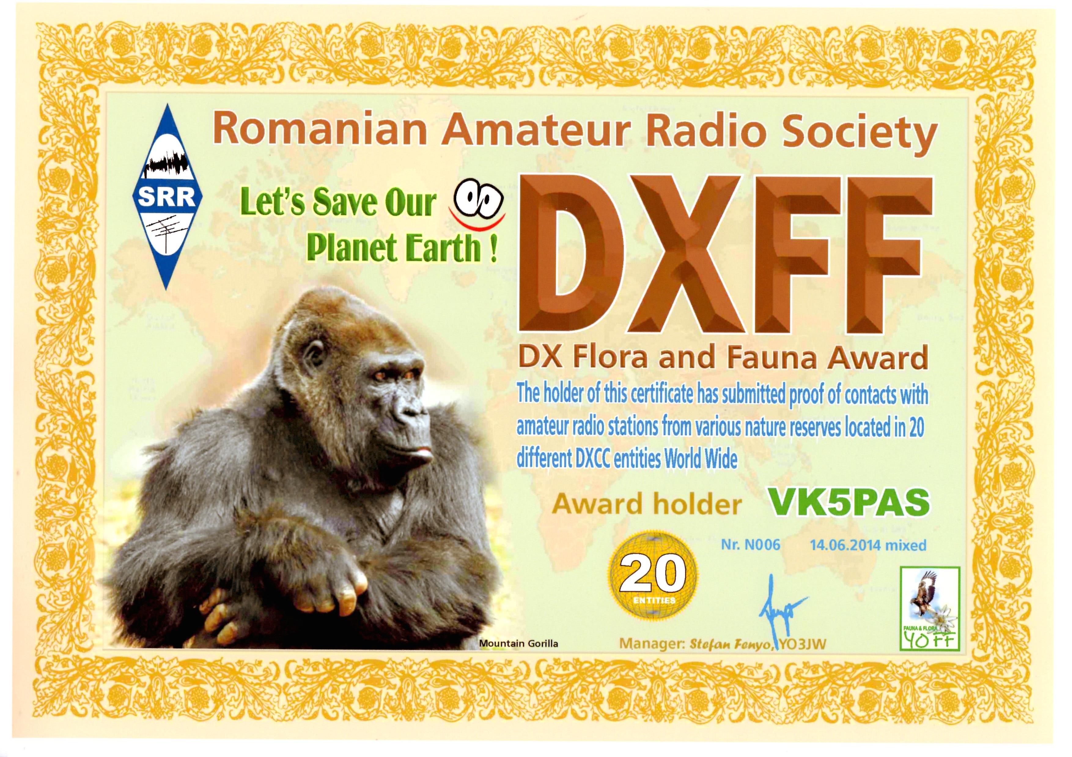 DXFF 20 | VK5PAS
